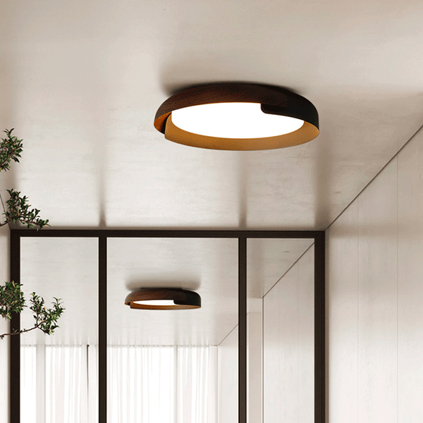 Plafón circular Cazca Dark Wood – Lup Chile