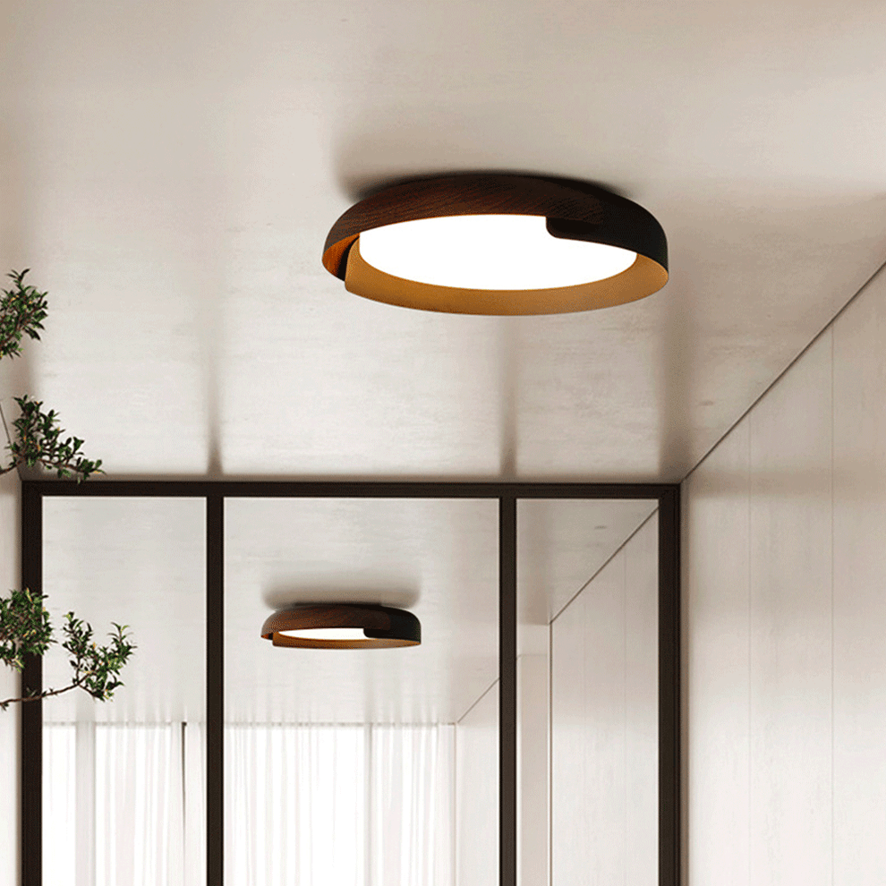 Plafón circular Cazca Dark Wood – Lup Chile