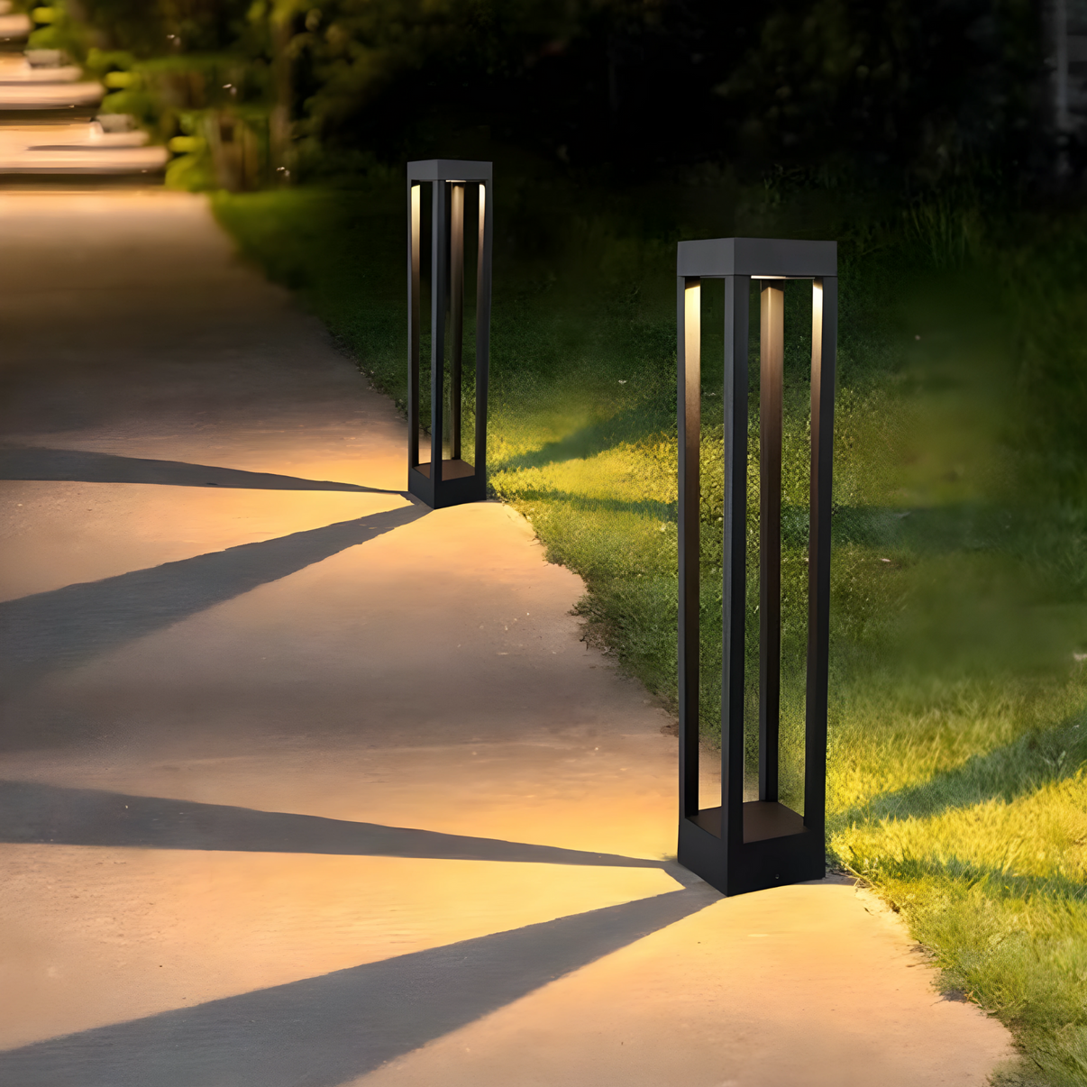 Luminaria de piso exterior metálico negro Park – Lup Chile